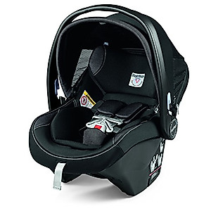 Peg Perego Ypsi Travel System - Includes Ypsi Lightweight Reversible Stroller and Primo Viaggio 4-35 Nido Infant Car Seat - Made in Italy - Onyx (Black)