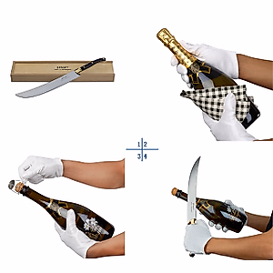 Resafy Champagne Saber With Wooden Box Champagne Knife Champagne Sword Champagne Opener