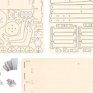 Robot Arm, Robot Arm, Robot Arm Model, Wooden Hydraulic Mechanical Jaws DIY Excavator Starter Kit STEM Science Educational Building Toy, Science Kits