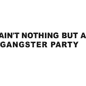 alexkike Glitter Black Anit Nothing But A Gangster Party Banner,Ain't Nothig But A Gangsta Party Decorations,90's Party Decor, Disco theme Party 90s Hip Hop Party Supplies