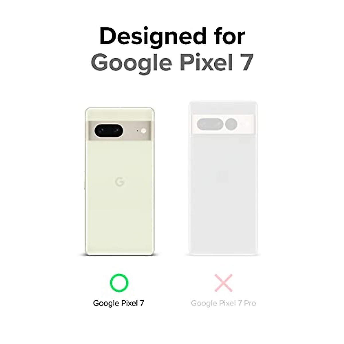 Ringke Onyx [Anti-Fingerprint Technology] Compatible with Google Pixel 7 Case 5G, Shockproof Rugged Heavy Duty Non-Slip Flexible Smudge Proof Cover - Black