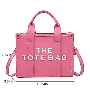 bufftieo Tote Bags for Women Handbag Tote Purse with Zipper PU Leather Crossbody Bag for Office, Travel, School