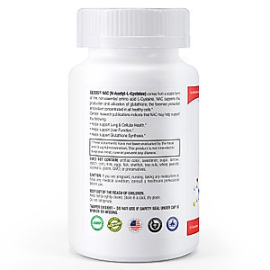 SEDDS Supplements, N-Acetyl Cysteine (NAC) 600mg, 100 Veg Capsules - Non-GMO, Gluten Free