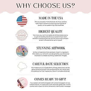 100 Dates Scratch Off Poster - Engagement Gifts, Gift for Her, Gifts for Her, Date Night, Anniversary for Couples, Date Night Ideas, Birthday Gifts for Women, Engagement, Wedding