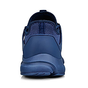 Biacolum Men's Sneakers Non Slip Shoes Walking Workout Tennis Running Shoes Ultra Lightweight Breathable Mesh Fashion Athletic Gym Jogging Sports Casual Training Outdoor Shoes Blue Size 9