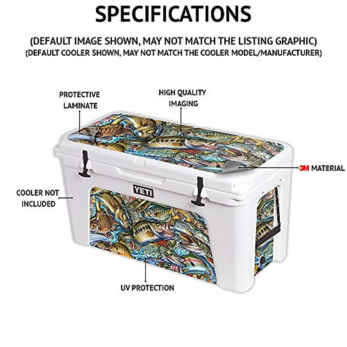 MightySkins Skin Compatible with Yeti Roadie 60 Wheeled Cooler - Cow Face | Protective, Durable, and Unique Vinyl Decal wrap Cover | Easy to Apply, Remove, and Change Styles | Made in The USA