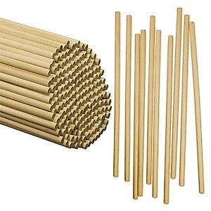 Perfect Stix - WED120-50 Wooden Lollipops and Cake Dowel Rod, 1/4" Diameter x 12" Length (Pack of 50)