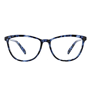 peepers by peeperspecs womens Bengal Blue Light Blocking Reading Glasses, Navy Tortoise, 54.9 US