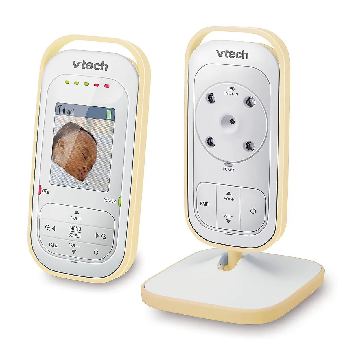 VTech VM311-13 Yellow Video Baby Monitor with Automatic Infared Night Vision, Talk-Back Intercom, Digitized Transmission & 1,000 feet of Range