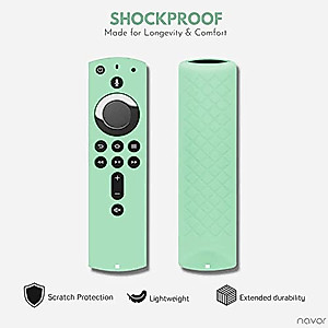 Shockproof Protective Silicone Case/Covers Compatible with All-New Alexa Voice Remote for TV Stick 4K, TV Stick (2nd Gen), TV (3rd Gen)