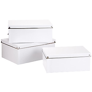 Zeller 17951 5-Piece Box Set Cardboard, White