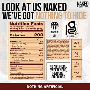 Naked Cake - High Protein Pancake & Waffle Mix, 22G Protein Per Serving, Gluten Free, Non-Gmo, No Soy, No Artificial Sweeteners, Flavors Or Colors - 1.2 Lb (Buttermilk)