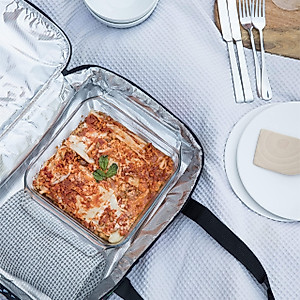 VP Home Double Casserole Insulated Travel Carry Bag (Garden Party) for Trip, Birthday Party, Mother's Day, Holiday, Christmas Day, Grocery Store, Supermarket, Outdoor Picnic etc