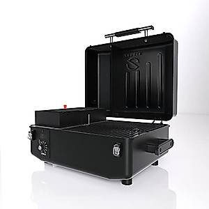 Z GRILLS ZPG-200A Portable Wood Pellet Grill & Smoker 8 in 1 BBQ Grill Digital Control System, 202 Sq in Black