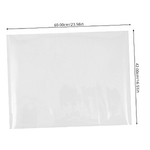 NUOBESTY Transparent Floor Mat PVC Clear Chair Mat Waterproof Door Carpet Rug Hard Floor Protector Table Cover Desks Mat for Home Office Study 40x60CM