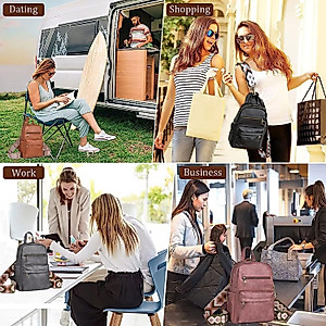 JYOPA Sling Bags Small Backpack for Women Leather Backpack Purse Fashion Mini Convertible Crossbody Bag Guitar Strap Black