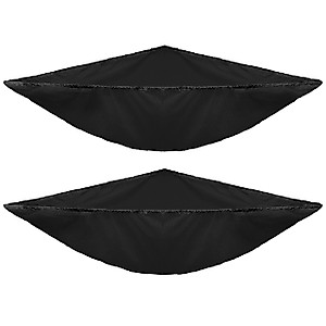 Simple Houseware 2 PK - Stuffed Animals Jumbo Toy Storage Hammock, Black