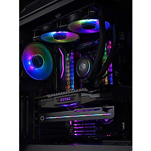 Cooler Master ELV8 Addressable RGB Vertical Universal Graphic Card Holder, Built-in ARGB Strip, Adjustable Length & Height Support (MAZ-IMGB-N30NA-R1) Black
