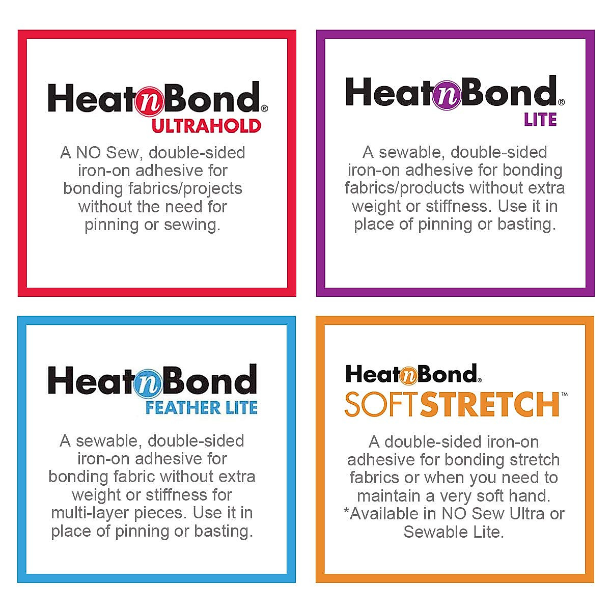 HeatnBond UltraHold Iron-On Adhesive, 7/8 Inch x 10 Yards