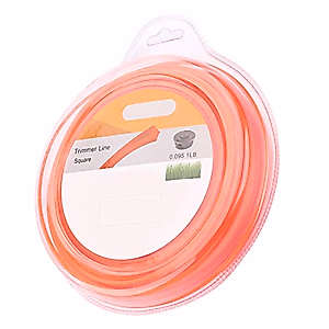 Wellsking 0.095" Square Echo Weed Eater String Trimmer Line 1 lb 282-Foot Spools Weed Eater Line for Echo Craftsman and Most Other Trimmer Engine