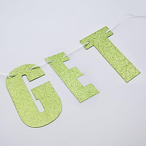 Party Decorations Get out of my Swamp Bunting Banner Green Glitter Birthday Party Decorations Funny Housewarming Party Decor housewarming party decorations