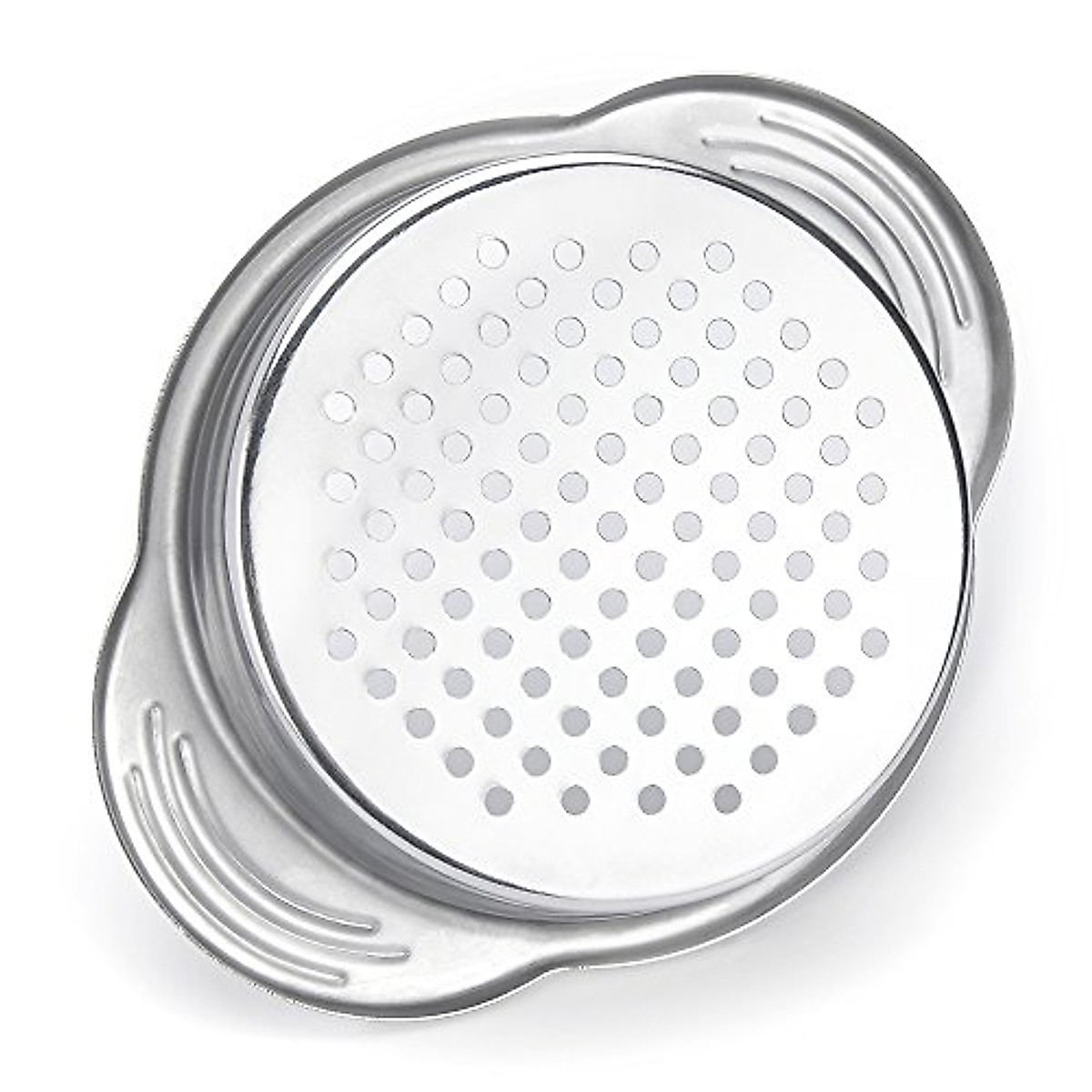 WishDirect Tuna Strainer Press, Tuna Can Strainer Food-Grade Stainless Steel Canning Colander for Regular-Size and Wide-Necked Tunas