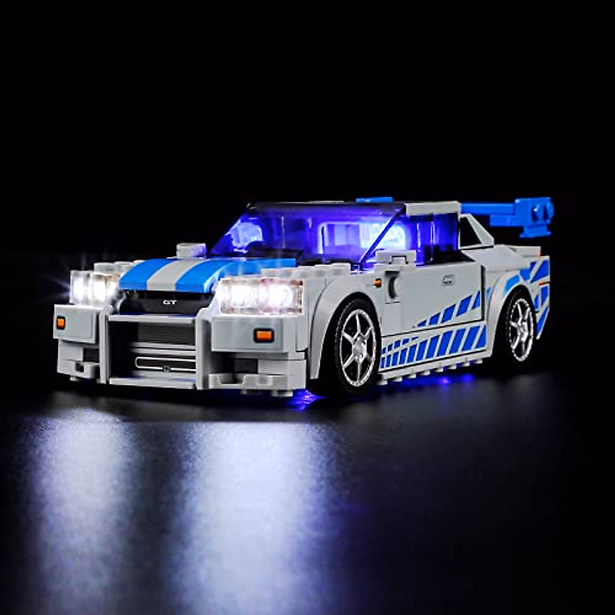 LIGHTAILING Light for Lego- 76917 2-Fast-2 Furious Nissan Skyline GT-R (R34) - Led Lighting Kit Compatible with Lego Building Blocks Model - NOT Included The Model Set