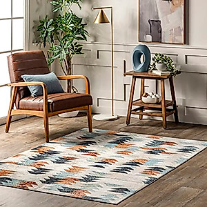 nuLOOM Allegra Southwestern Machine Washable Area Rug, 8' x 10', Multi