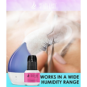 Volume Eyelash Extension Glue Stacy Lash 0.17fl.oz/5ml/3-4 Sec Drying Time/Retention 6 Weeks/Black Adhesive/Professional Supplies/Pegamento de Pestañas