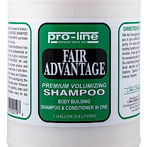 Chris Christensen Pro-Line Fair Advantage Shampoo & Conditioner - Premium Volumizing Shampoo for Dogs - Build Body while providing Moisture - Anti Static Formula - 2 in 1 Shampoo & Conditioner-Gallon