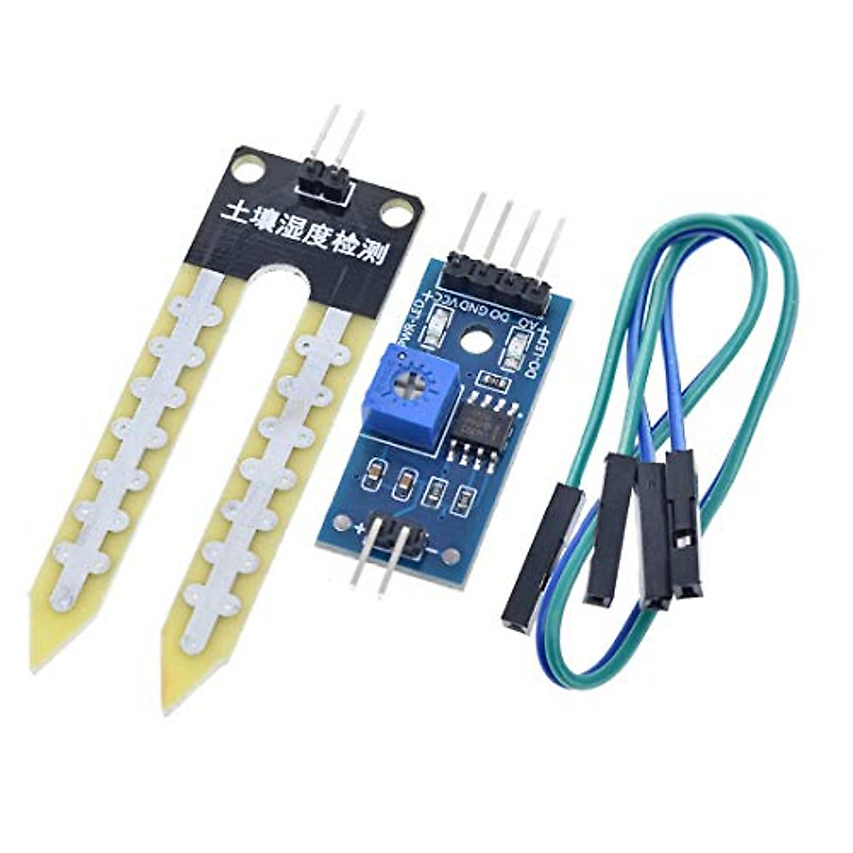 HiLetgo 5pcs LM393 3.3V-5V Soil Moisture Detect Sensor Soil Moisture Sensor Soil Hygrometer Detection for Arduino Automatic Watering System Robot Smart car