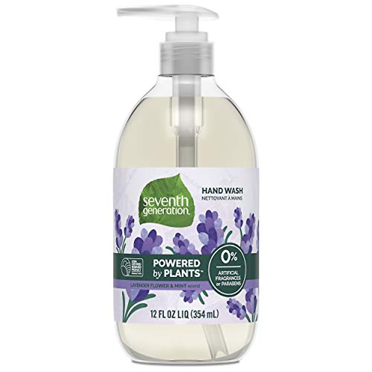 Seventh Generation Hand Soap, Lavender Flower & Mint, 12 oz, 8 Pack (Packaging May Vary)