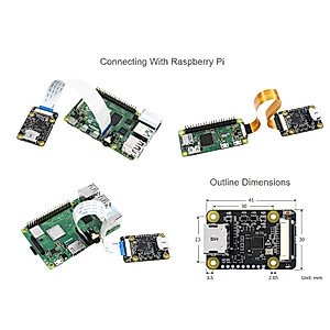 waveshare HDMI to CSI Camera Adapter, Support HDMI Input up to 1080p 30fps Compatible with Raspberry Pi 4B/3B+/3B/Pi Zero/Zero W,Raspberry Pi CSI Cameras