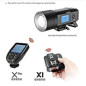 Godox Flash Strobe AD400 Pro AD400Pro All-in-One Outdoor Studio Monolight 400W Photographic Lighting for Canon Sony Nikon Fuji Olympus Panasonic Camera TTL 2.4G HSS GN72-30W LED Modeling Lamp