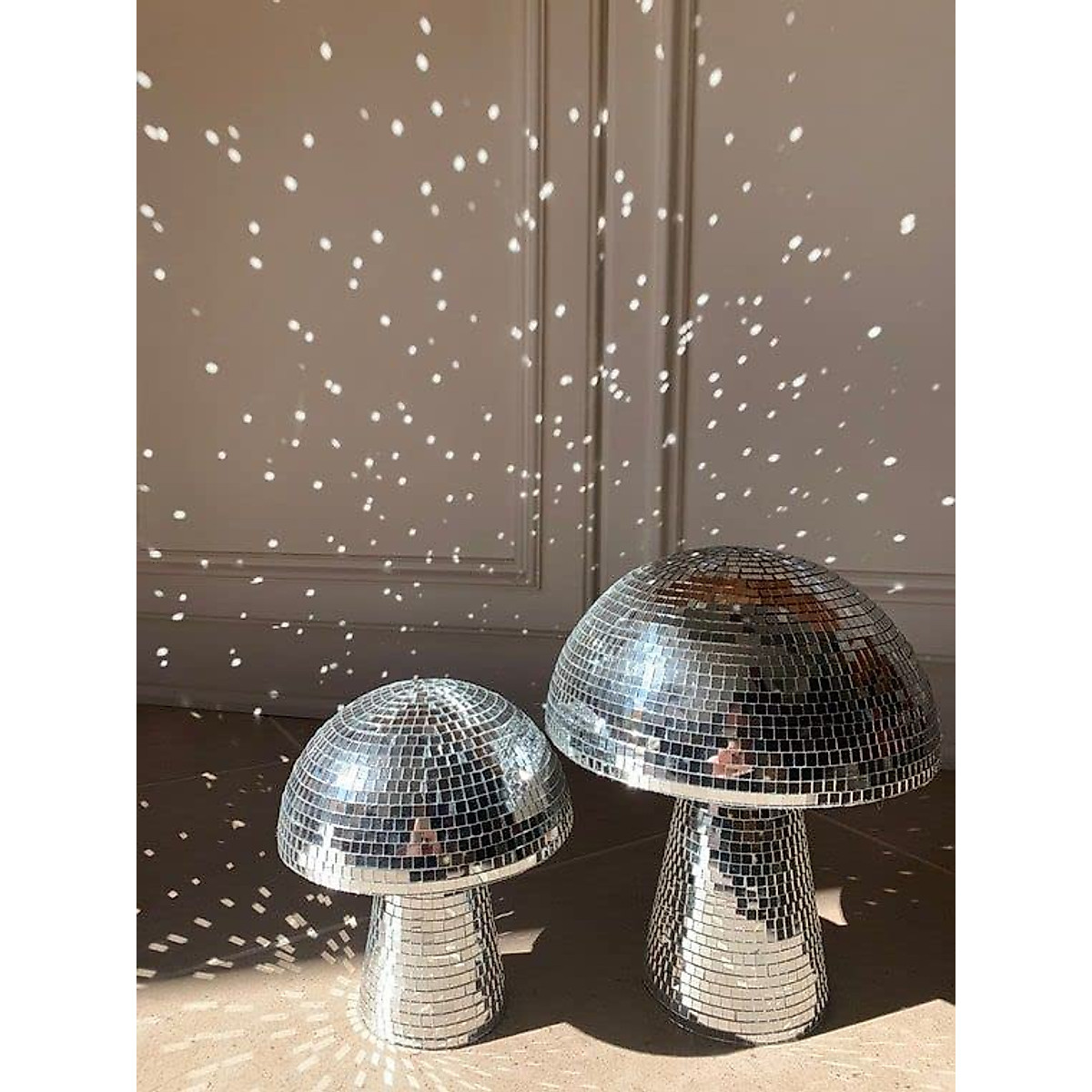 REDODECO 2400pcs Real Glass Silver Mirrors Mosaic Tiles Sticker for Craft Square Glass Tiles Self Adhesive,5mm by 5mm