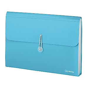 Accordion File Organizer 13 Pocket Expanding File Folder with Labels, Accordion File Organizer Letter Size Letter A4 Paper for Receipts, Bills and Documents 13" x 9.5” –by Enday