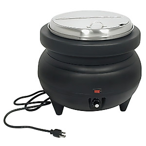 Adcraft SK-500W 11.4 Quart Soup Kettle Warmer with Infinite Controls, 120v, Black