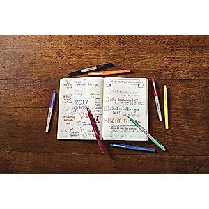 Paper Mate Flair Felt Tip Pens, Ultra Fine Point (0.4mm), Black, 12 Count