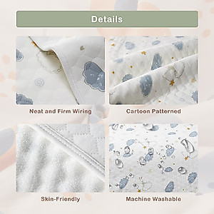 SEEDNUR Baby Changing Mat Portable Changing Pad Travel Waterproof Changing Mat for Baby or Small Toddler 20“x28”(Elephant)