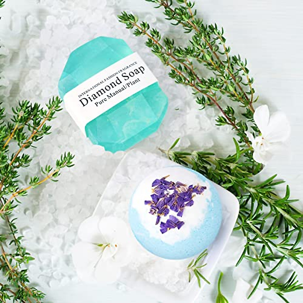 UTOBSOV Get Well Soon Gifts for Women, Get Well Gift Baskets Relaxation Gifts for Friends Female Care Package for Her Who Recover After Surgery, Blue Birthday Gifts Feel Better Gifts