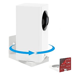 Koroao Strong Adhesive Wall Mount for Wyze Cam Pan, No Drilling,No Screw,No Wall Damage Easy Adjustable Mounting Kit Bracket