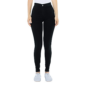 American Apparel Women's The Easy Jean, black, X-Small