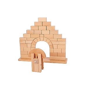 Montessori Toys for 3+ Years Roman Arch Bridge Wooden Toys Baby Games Scientific Construction Stacked Building Blocks Toddler Learning Educational Toys Gift for Kid