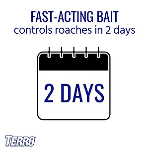 TERRO T502 Ready-to-Use Indoor Roach Bait Roach Gel Killer - Kills German, American, and Oriental Roaches – 3 oz