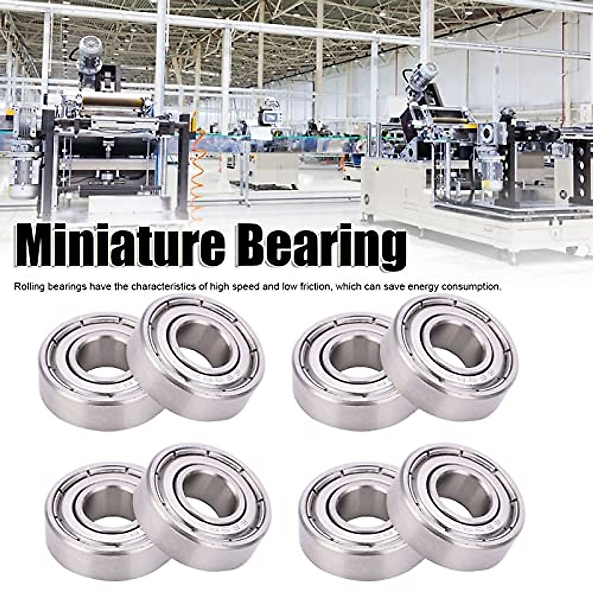 S698ZZ Stainless Steel Miniature Bearings with Steel Dust Covers for Papermaking Machinery, Bearings