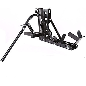 ECOTRIC 800LBS Motorcycle Trailer Hitch Scooter Hauler Mount Rack 2" Motorcycle Tow Carrier Receiver Heavy Duty Steel