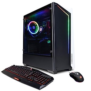 CyberpowerPC Gamer Supreme Liquid Cool SLC10300V4 (Desktop, Intel Core i7-10700K 3.8GHz CPU, NVIDIA GeForce RTX 3070 8GB, 16GB DDR4, 500GB PCI-E NVMe SSD, 1TB HDD, WiFi Ready, Win10 Home, Black)
