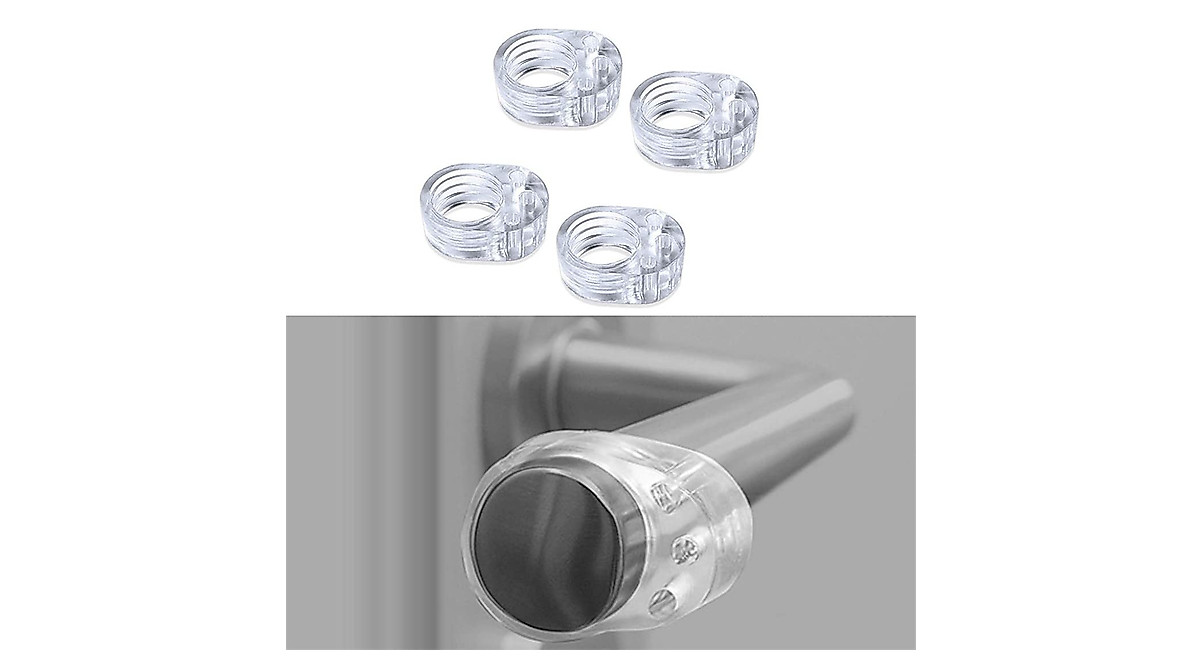 3pcs Door Stopper Transparent Silica Gel Door Handle Buffer Wall ...