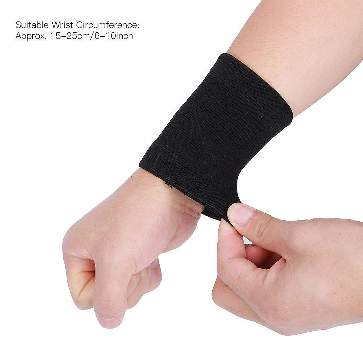 Hand Brace Wraps, 2Pcs Adjustable Compression Wrist Sleeves Unisex Wrist Wraps For Arthritis Carpal Tunnel Sports Muscle Joint Pain