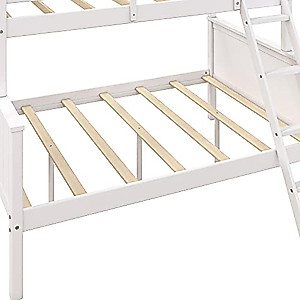 DHP Maxton Twin Over Full Bunk Bed, White